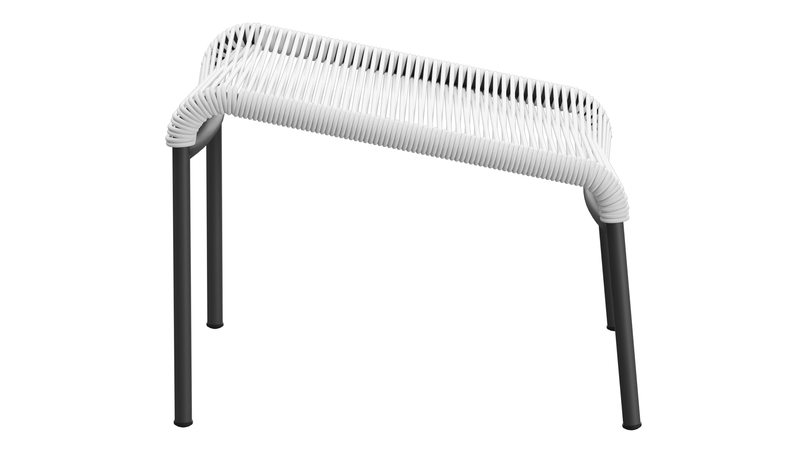 Schaffner Spaghetti Footstool Säntis / Colour: White