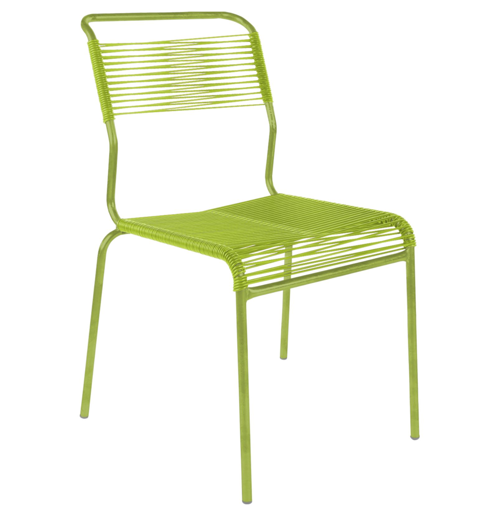 Säntis spaghetti chair Schaffner / Colour: light green