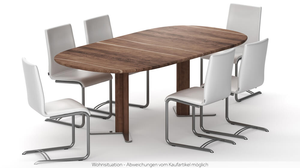 Dining table Cima Willisau / Table leaf dimensions (WxD) :135 x 105 cm